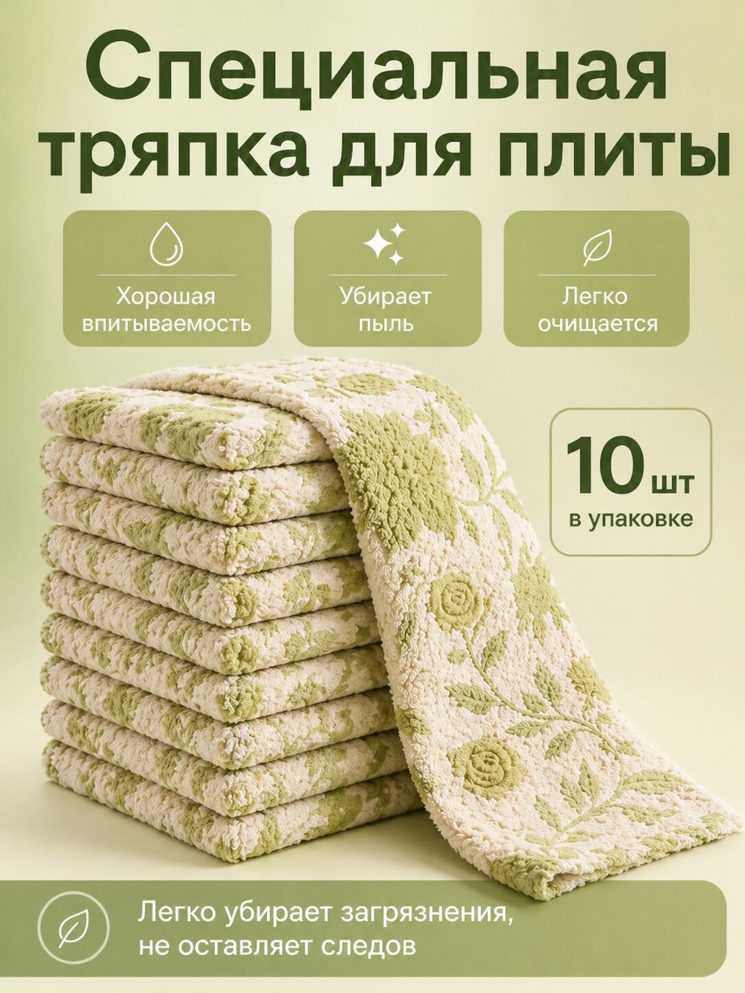 Тряпка, 10 шт — фото 1