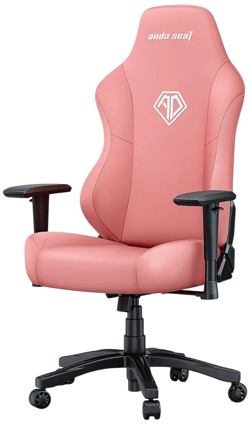 Кресло игровое Anda Seat Phantom 3, цвет розовый, размер L (90кг), материал ПВХ (модель AD18)