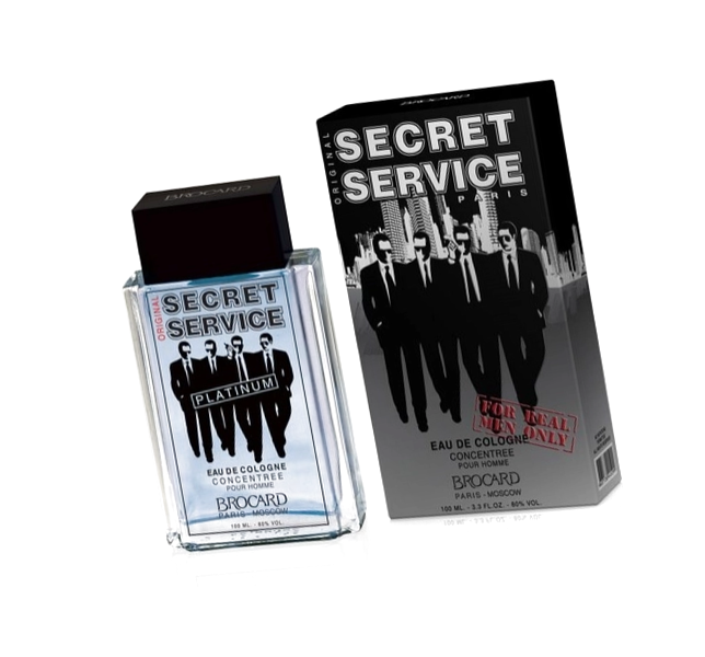 Мужской одеколон Brocard Secret Service Platinum 100 мл - Брокард Секрет Сервис Платинум для мужчин
