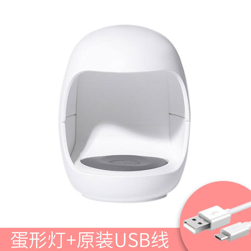 Портативная светодиодная УФ-лампа для маникюра однопальцевая белая с USB-кабелем идеальная для домашнего салона