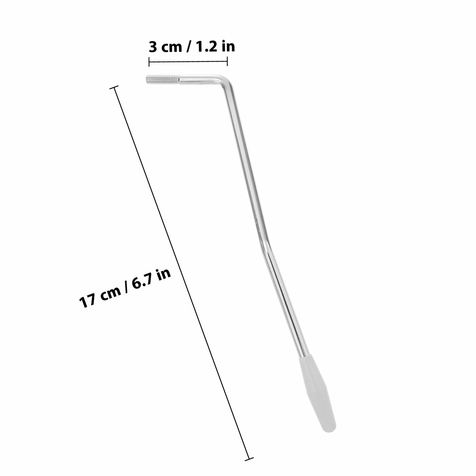 Tremolo Arm Для Электрогитары С Винтовым Диаметром 5 0 Mm Серебристый Размер 17x3 9x0 5 Cm