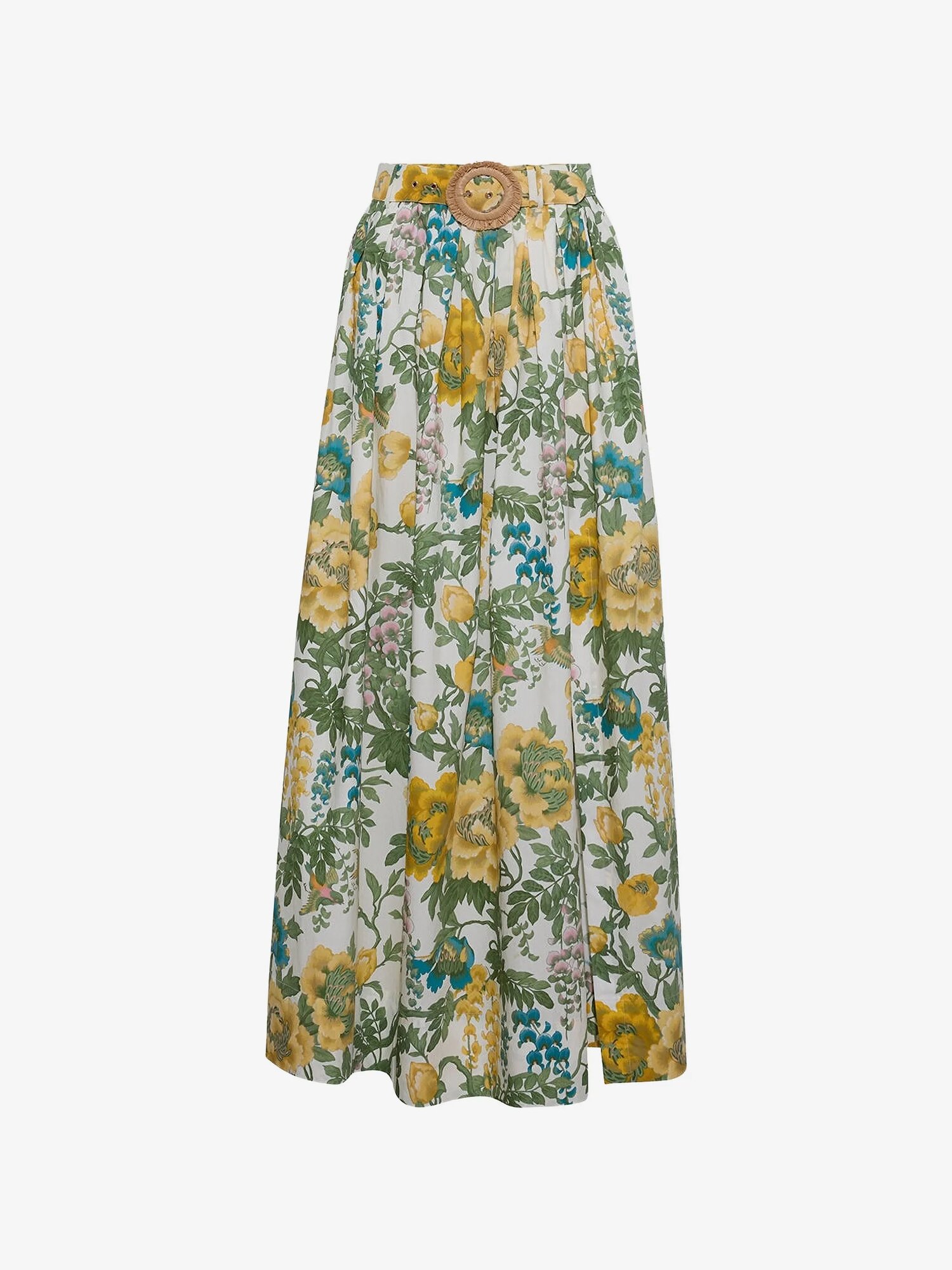 Юбка Belted floral-print maxi skirt