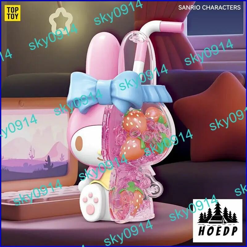 Магнитный конструктор Sanrio Bubble Soda, набор для сборки кукол, розовый цвет, идеальный подарок на день рождения
