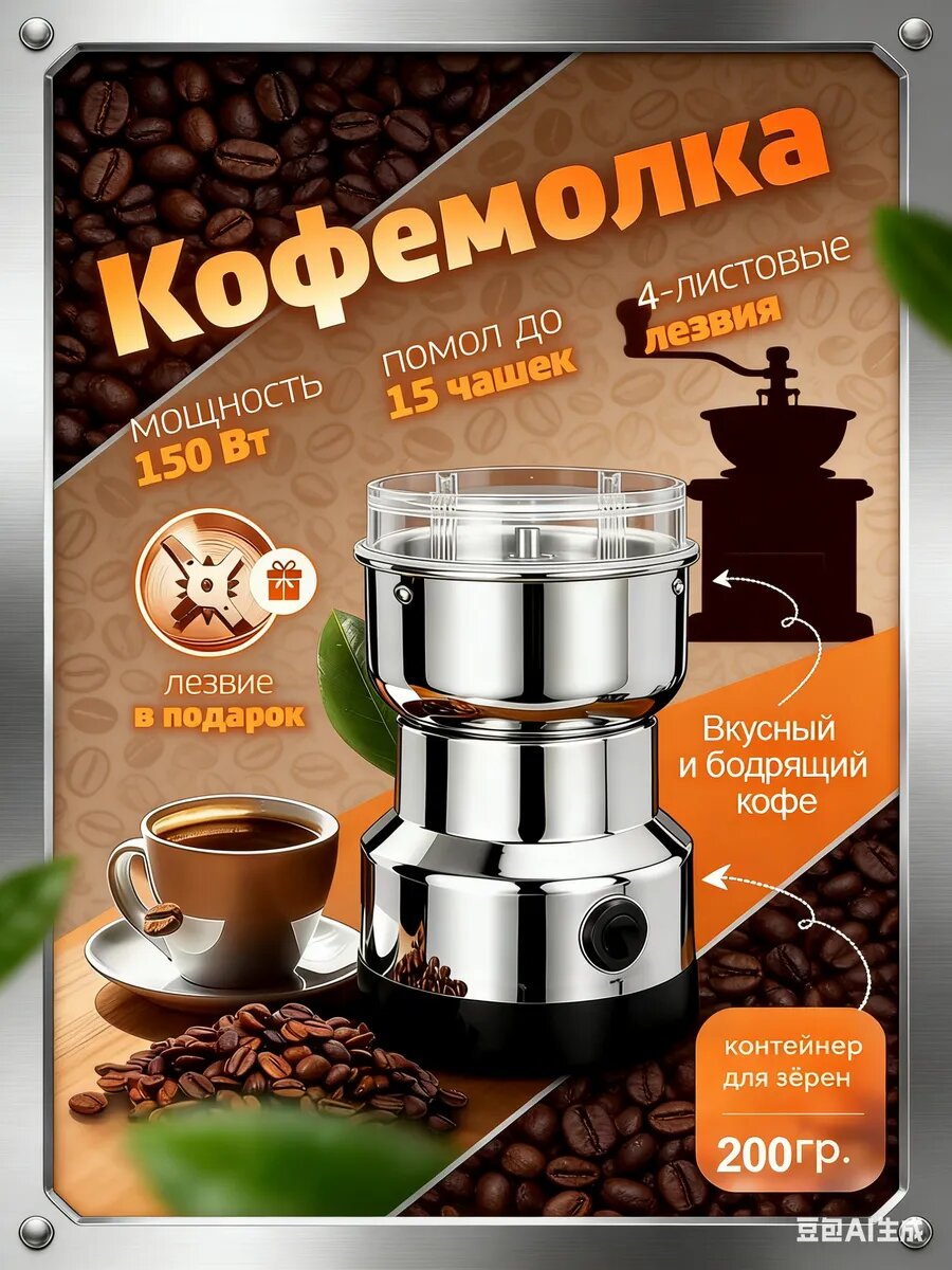 Электрическая кофемолка мощная для всего