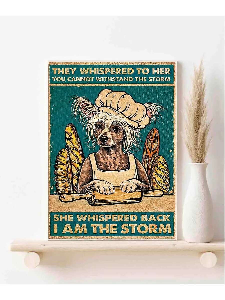 Китайская хохлатая собака, I Am The Storm, Плакат 30x42см