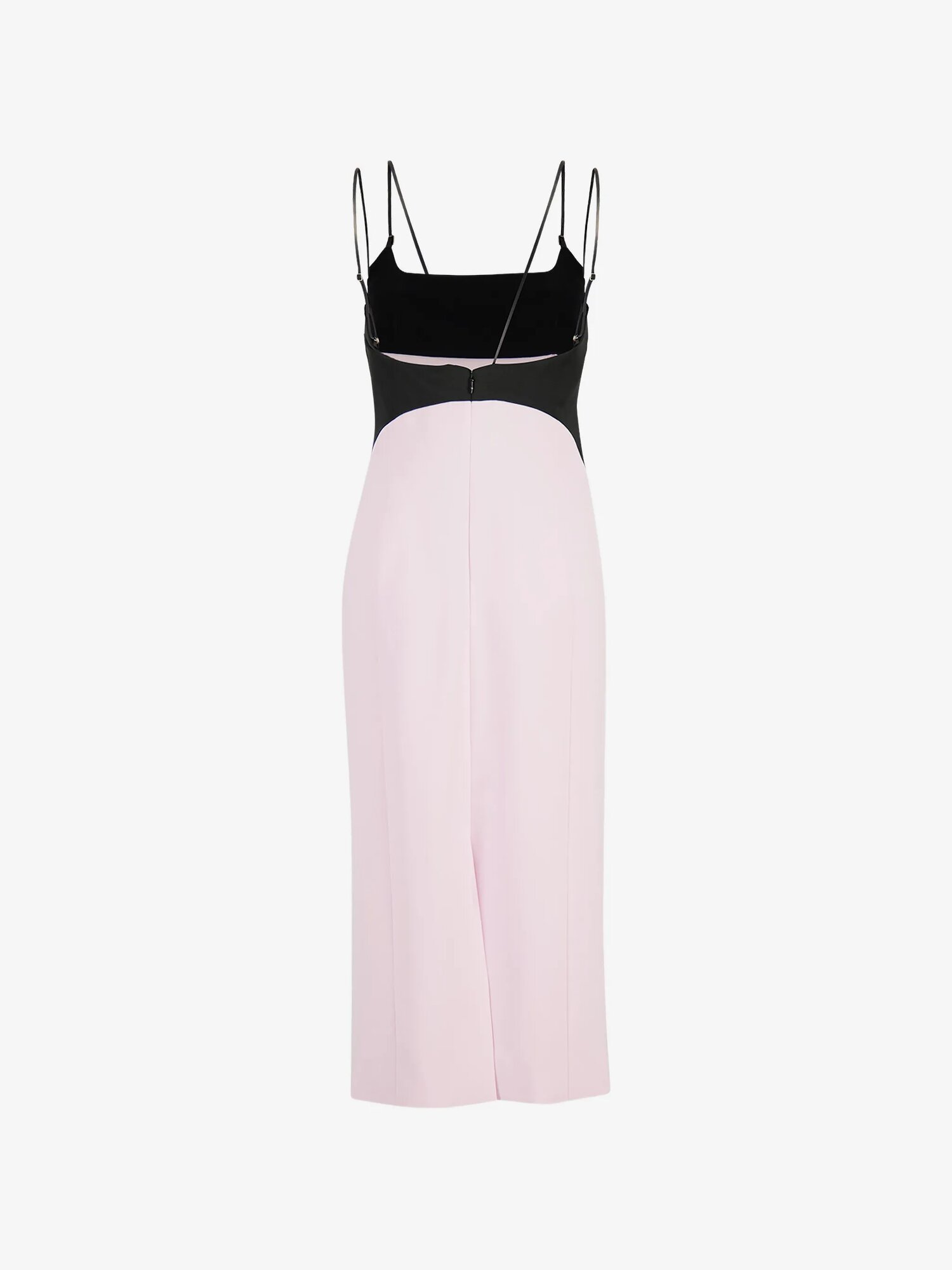 Платье Tom Ford Two-tone spaghetti-strap dress, размер 40 EU, коралловый/розовый — фото 1