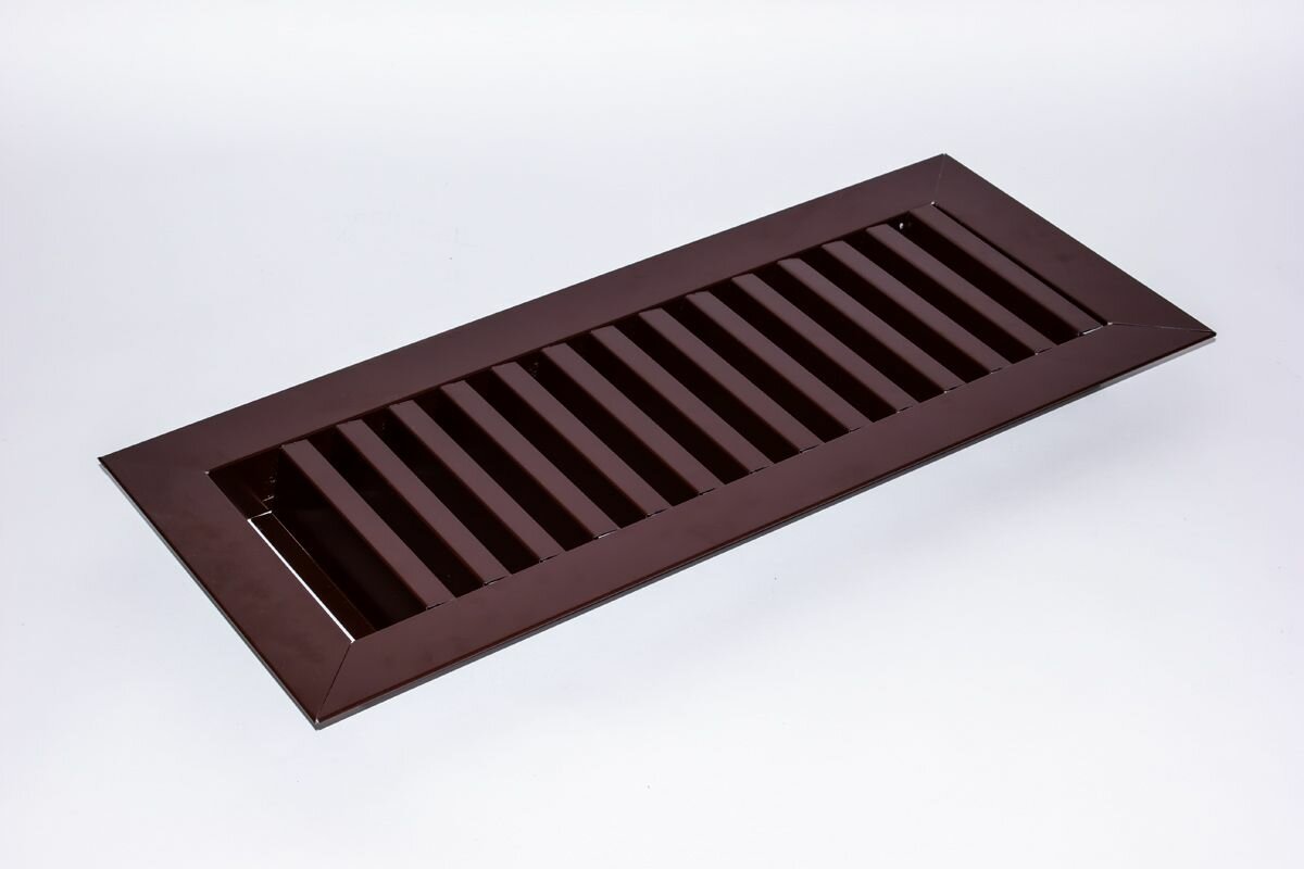 Решетка вентиляционная металлическая 300*500 коричневая RAL 8017 полумат
