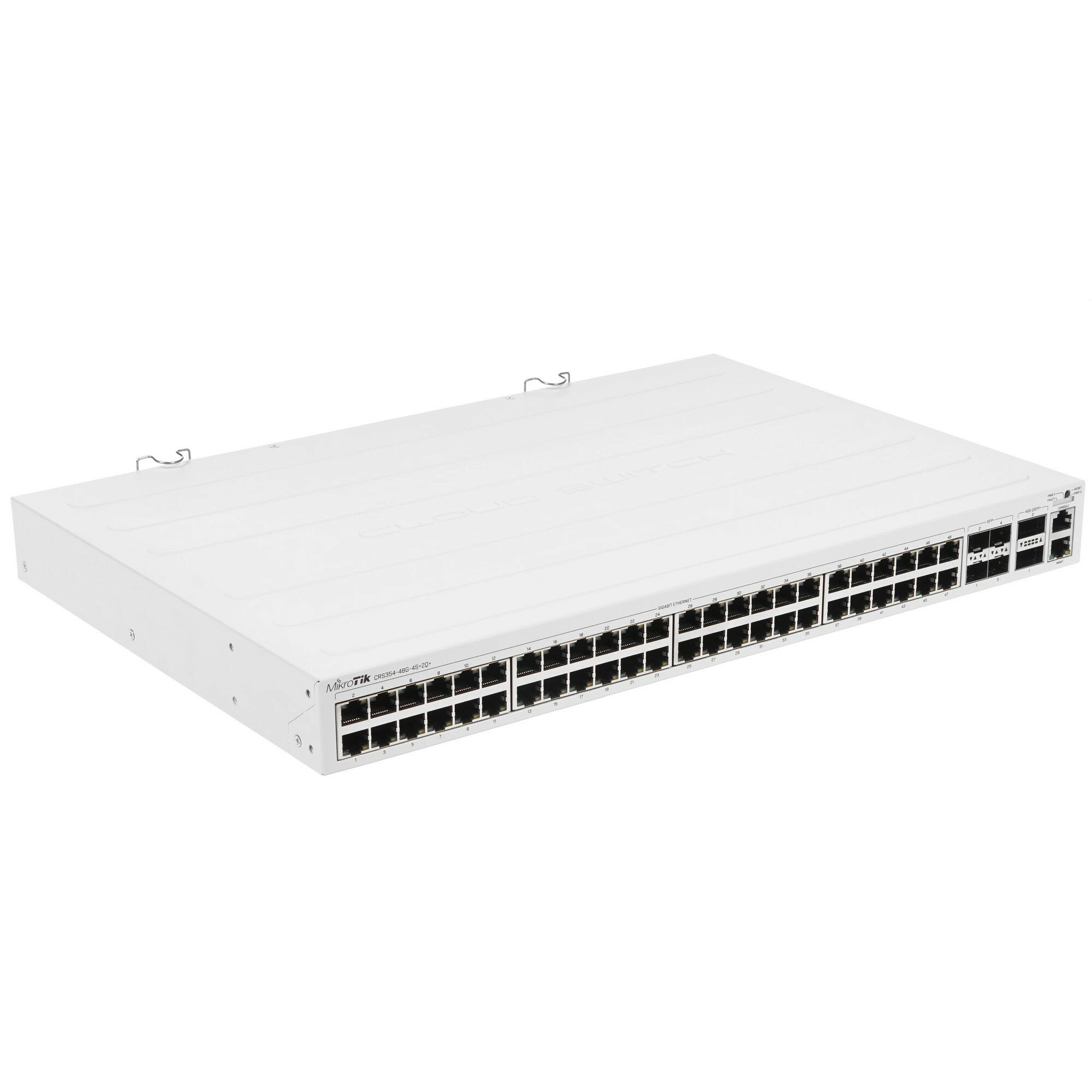 Коммутатор CRS354-48G-4S+2Q+RM Mikrotik Веб-интерфейс 52 портов 1000 Мбит/сек