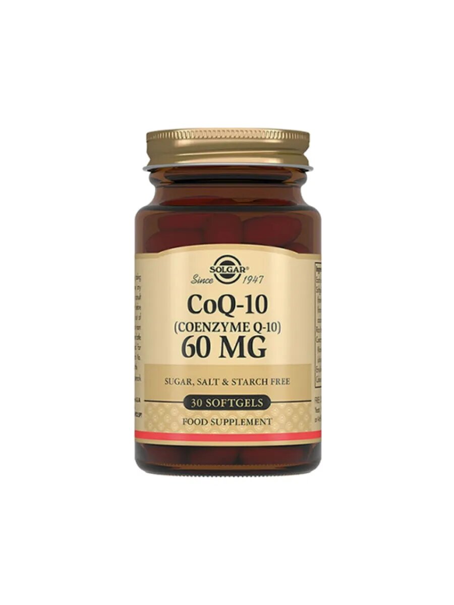 Солгар Коэнзим Q10 60 мг / MEGASORB Co Q-10 60 mg Softgels к