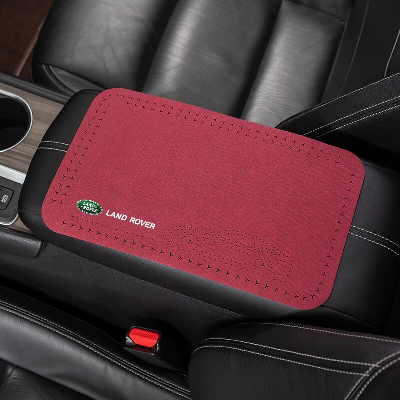Улучшенное велюровое покрытие для центральной консоли Land Rover (Range Rover, Discovery, Sport) в бордовом цвете