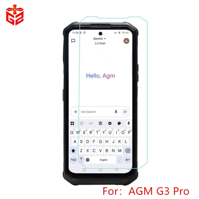 Защитное противоударное стекло MyPads Forti Glass на AGM G3 Pro, с олеофобным покрытием (только на плоскую поверхность экрана, не закрывает края эк.