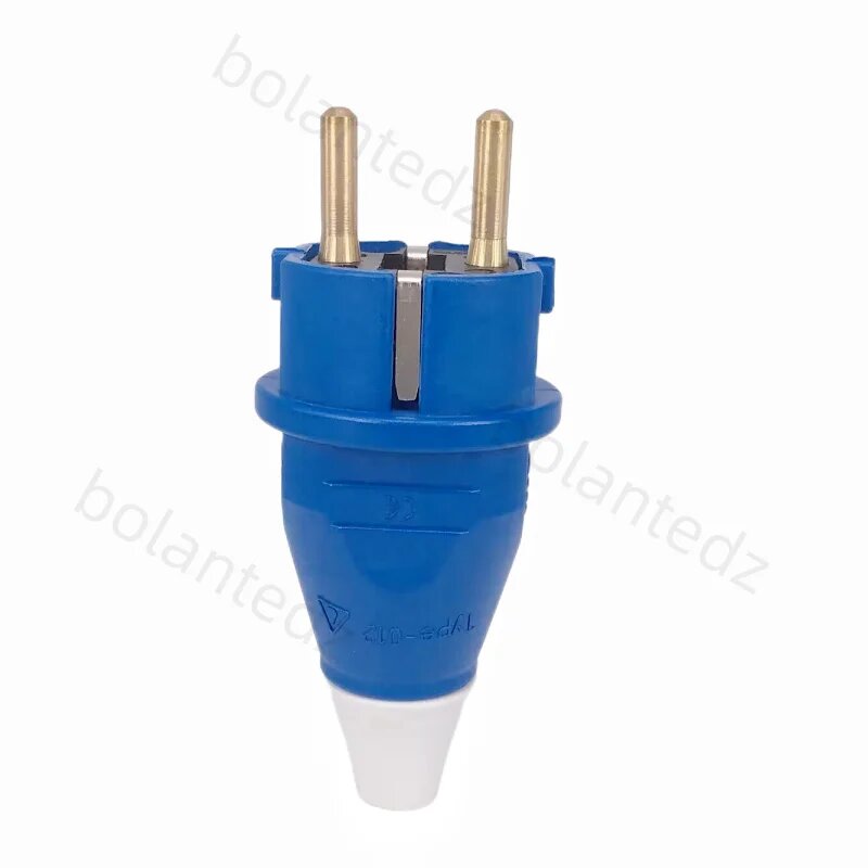 Розетка EU Schuko, Plug, синий