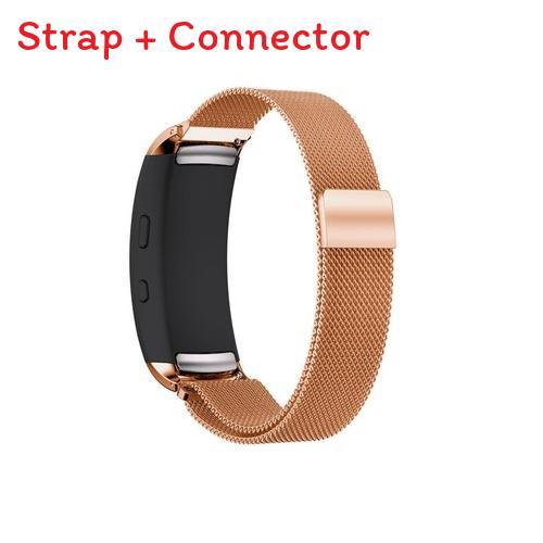 Ремешок для часов gear fit2 sm r360 из нержавеющей стали с магнитной застежкой для спорта и отдыха розовое золото