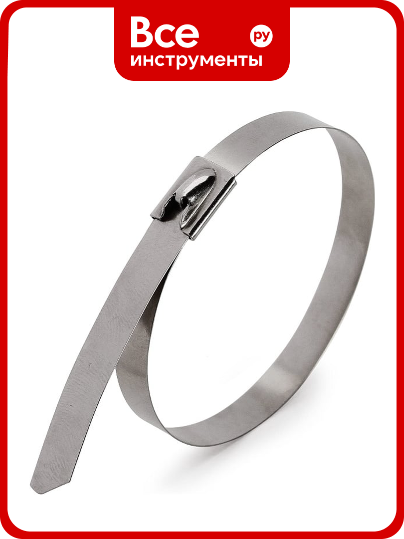 Стальные стяжки FORTISFLEX СКС 304 4,6х100 6x100 из нержавеющей стали, немагнитная конструкция, температурная стойкость