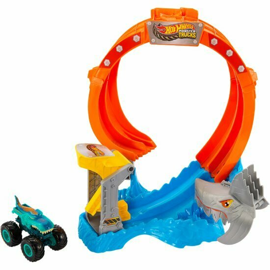 Автотрек Hot Wheels JFR08 Акулы против Динозавров