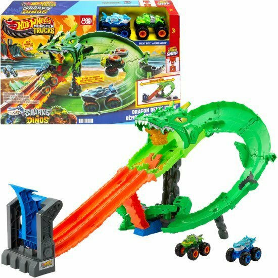 Автотрек Hot Wheels JFR06 Уничтожение Дракона