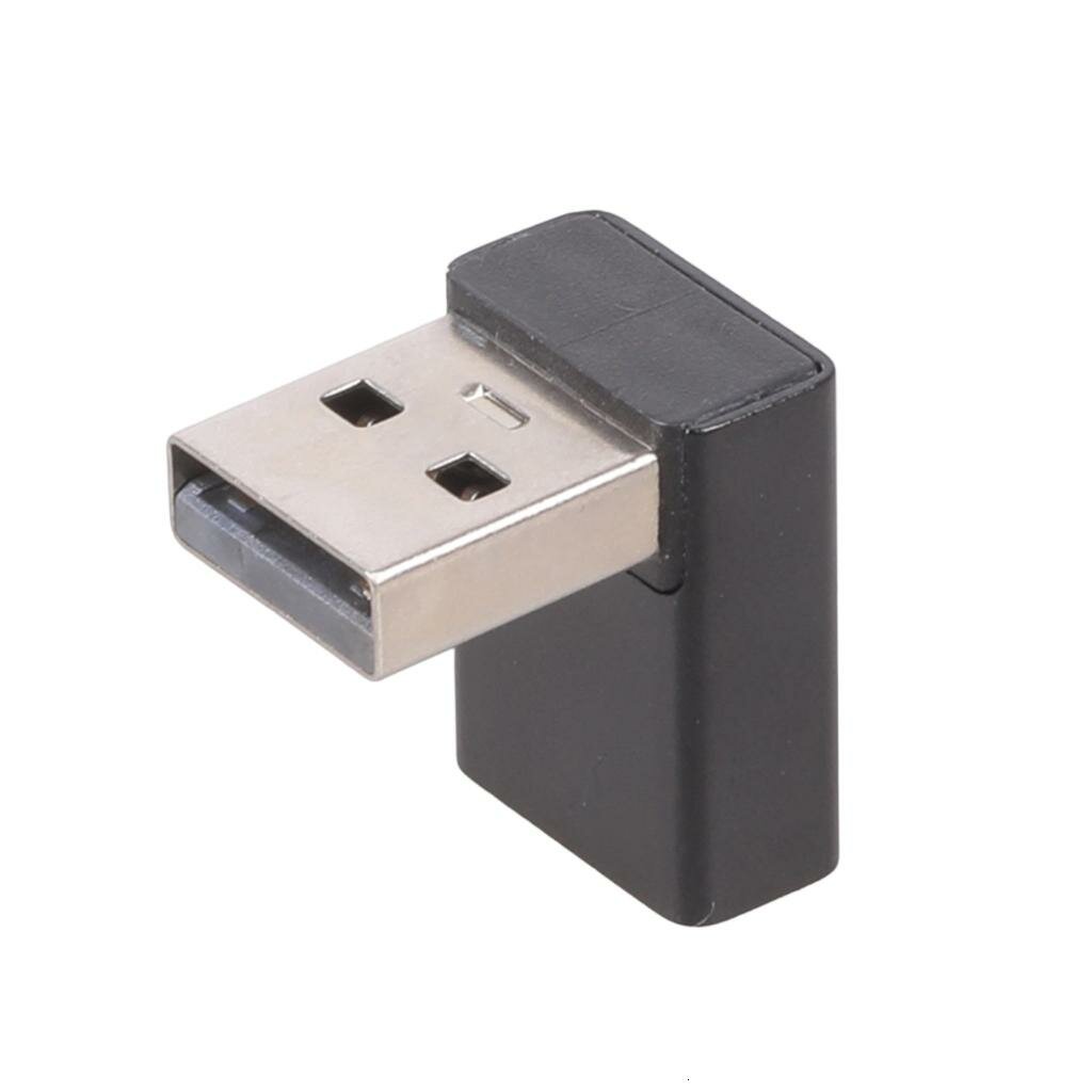 USB 3.0-адаптер «мама-папа» под прямым углом, Черный - вниз