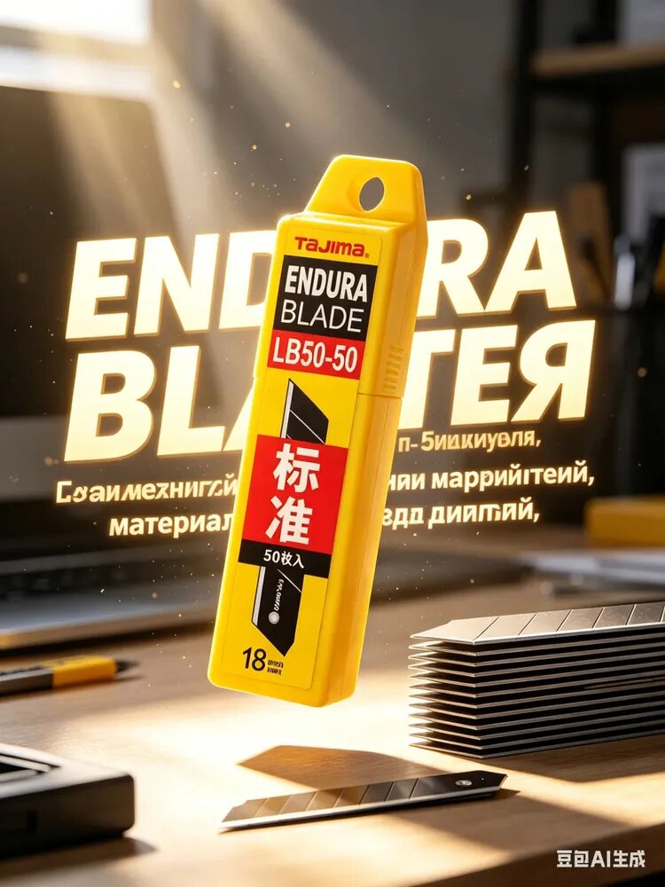 Лезвия для строительного ножа Tajima LB50-50 18 мм 50 шт японская сталь SK120 толщина 0.5 мм для обоев гипсокартона и ремонта