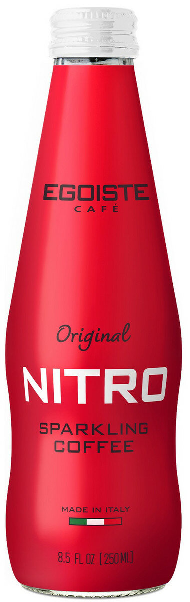 Газированный кофе EGOISTE "Nitro", стеклянная бутылка, 250 мл, 4 шт.