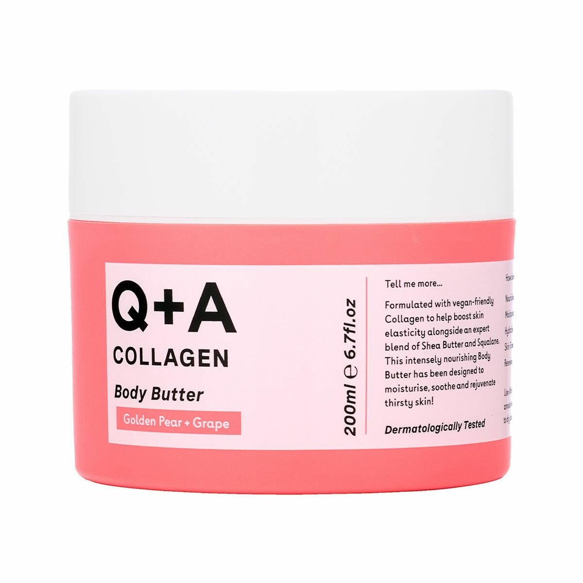 Q+A Collagen увлажняющий крем-баттер для тела с коллагеном