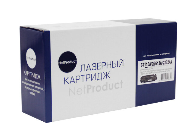 Картридж NetProduct (N-C7115A/Q2613A/Q2624A) для HP LJ 1200/1300/1150, Универсальный, 2,5K