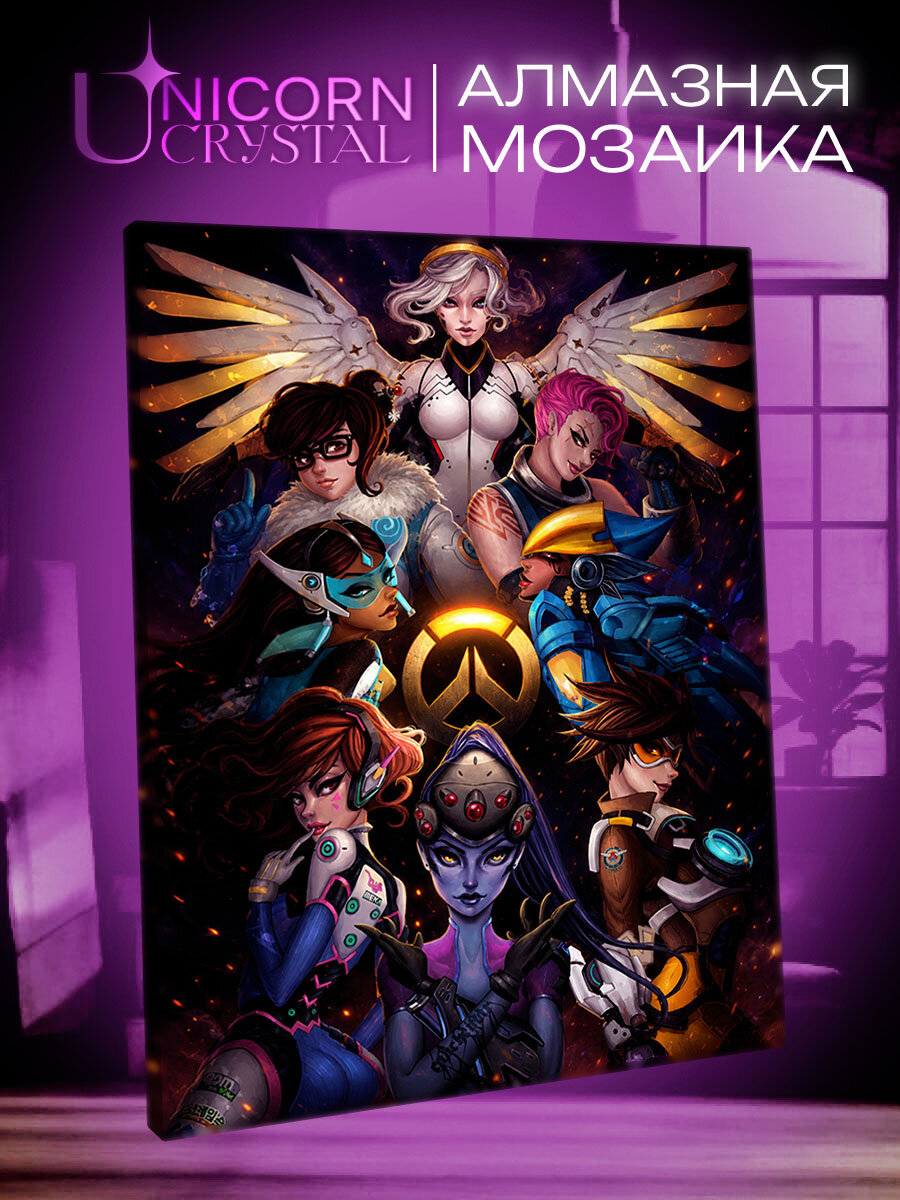 Алмазная мозаика Арт в стиле Overwatch