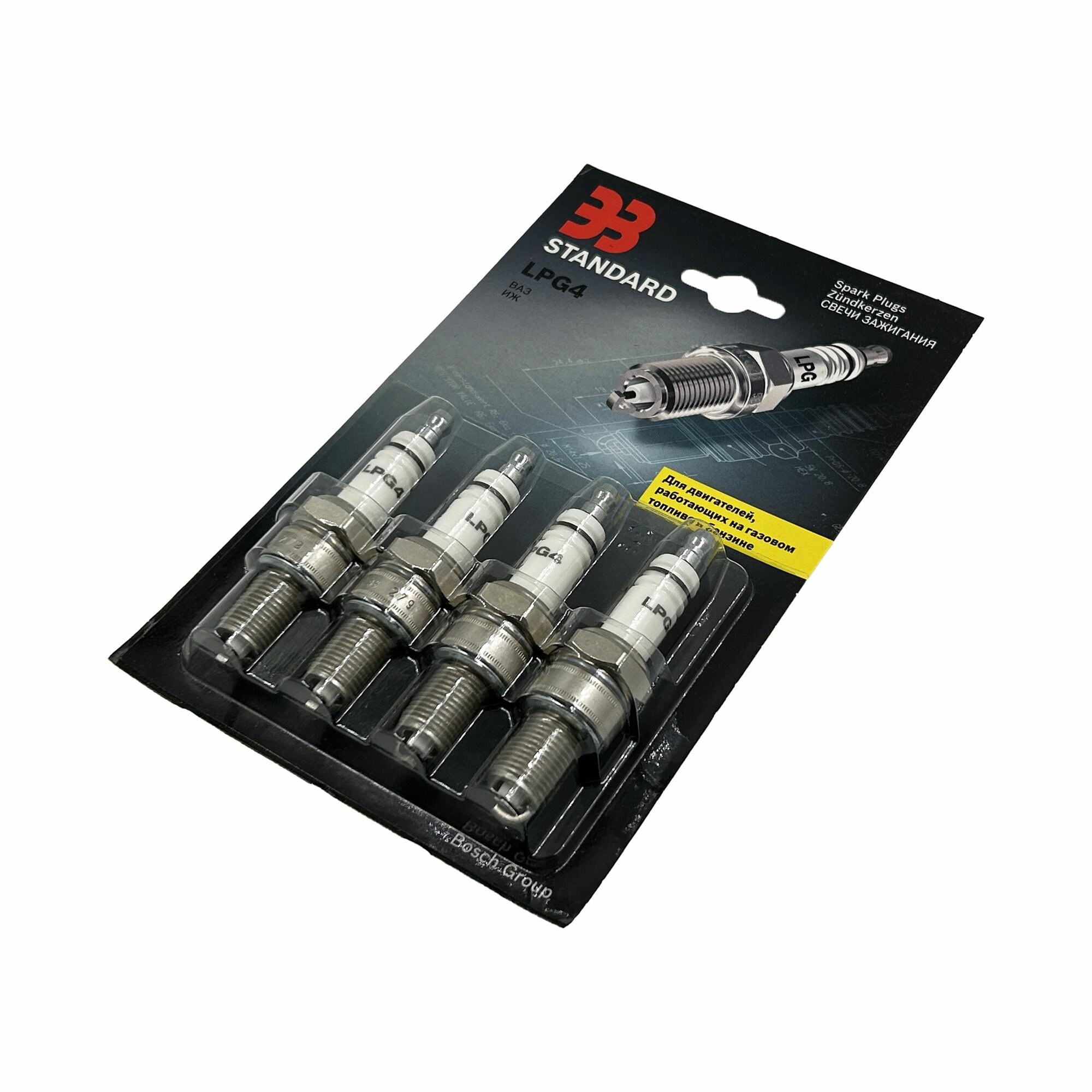 Свечи зажигания для а/м Газель с дв. УМЗ-4216, ВАЗ 8V - ЭЗ арт. LPG 4
