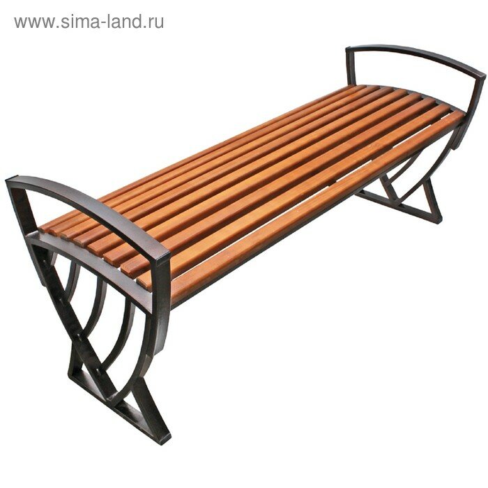 Лавка садовая «Герцог», 146×60×64 см, металл, дерево