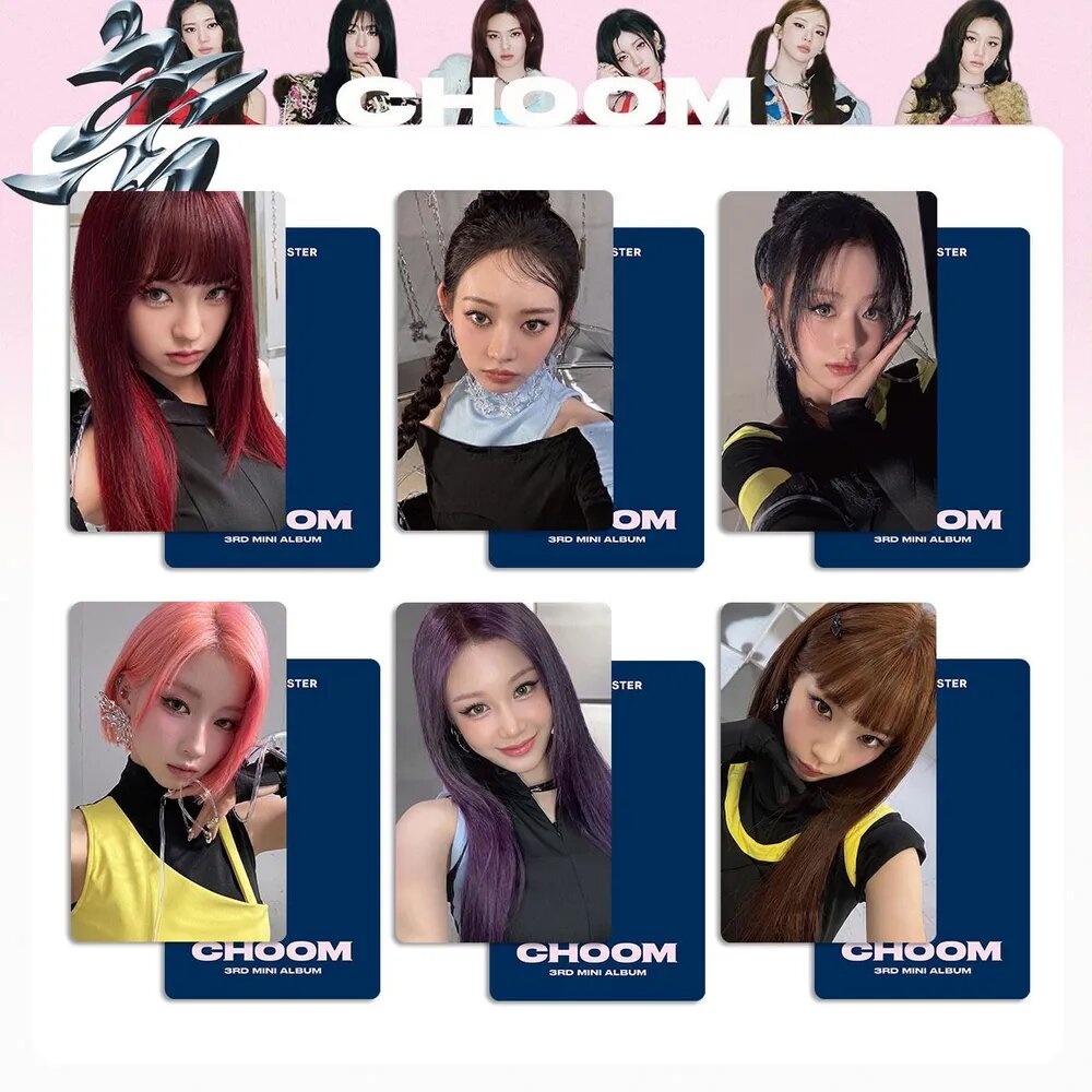 BABYMONSTER Карточки CHOOM AHYEON ASA k-pop карточки коллекционные Фотокарточки 54 * 86 мм 6 шт
