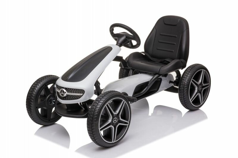 Другие электромобили Rivertoys Детский веломобиль Mercedes-Benz (H333HH) белый