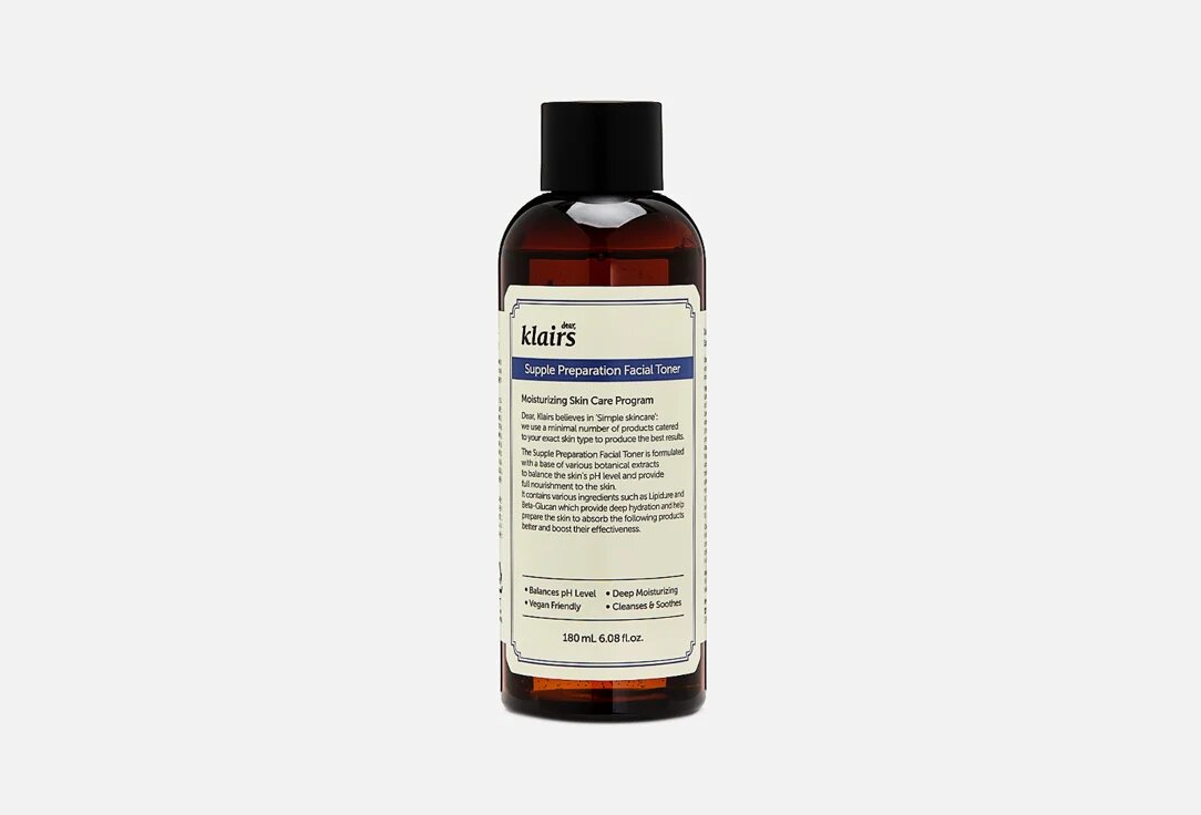 Dear, klairs Supple Preparation Facial Toner Тонер для лица 180 мл