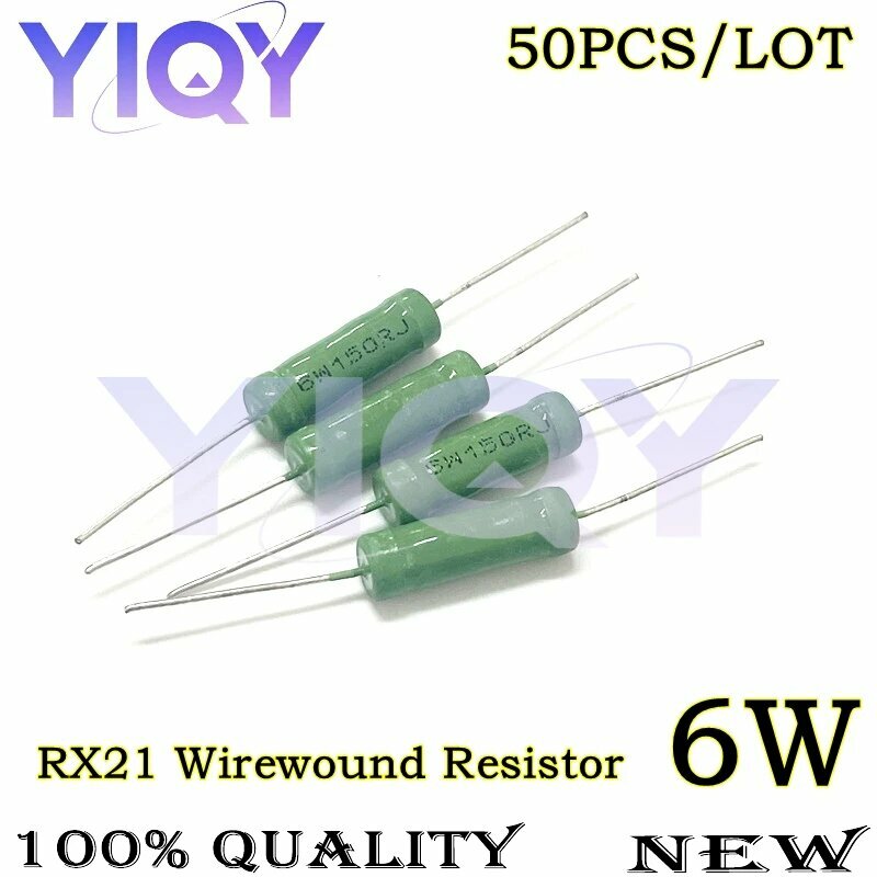 Резисторы проволочные YIQY RX21 6W 4.7R, 50 шт
