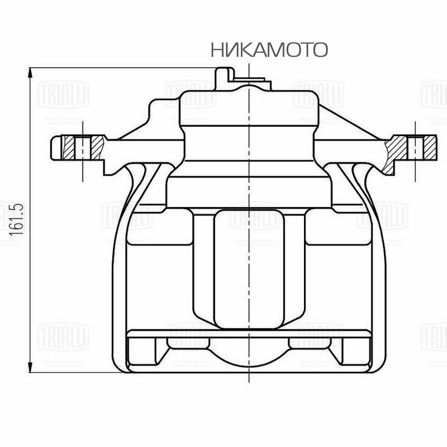 TRIALLI CF800352 Суппорт торм. перед. лев.