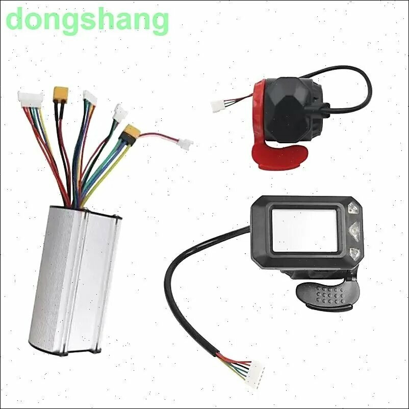 24V 250W Комплект контроллера складного скутера Электрический контроллер скутера ЖК-дисплей Тормозной акселератор Дроссельный набор