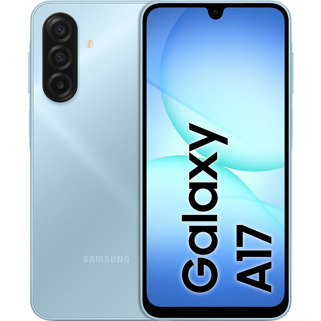 Смартфон Samsung Galaxy A17 8/256 ГБ RU/ЕАС, NFC, Dual nano SIM, голубой