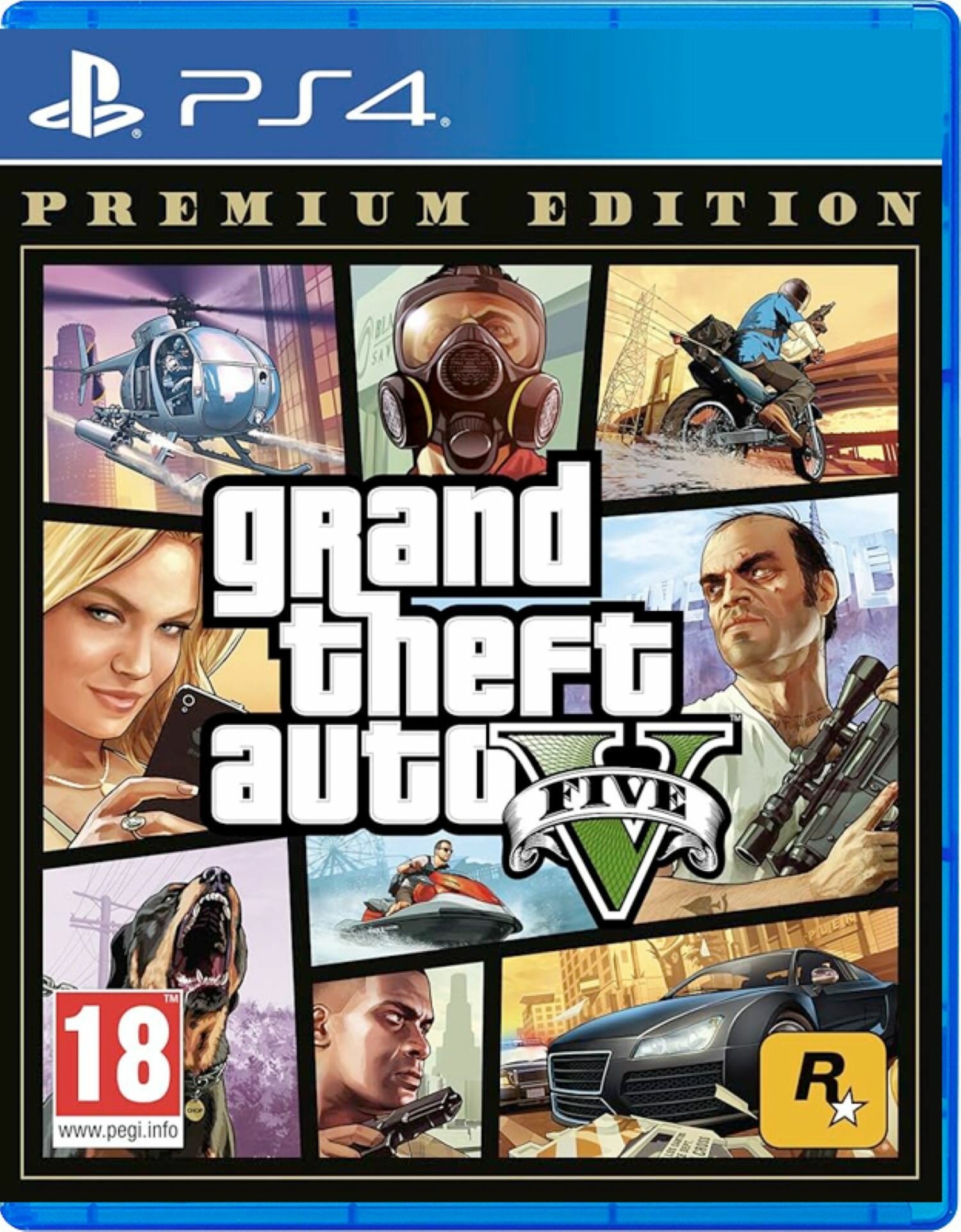 Grand Theft Auto V. Premium Edition (русские субтитры) (PS4)