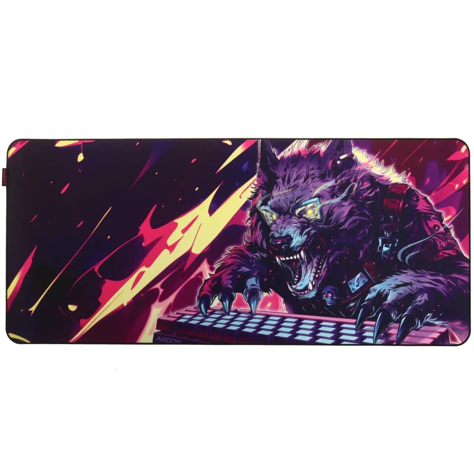 Коврик ARDOR GAMING Night Warg (XL) разноцветный, 900 мм x 400 мм x 4 мм