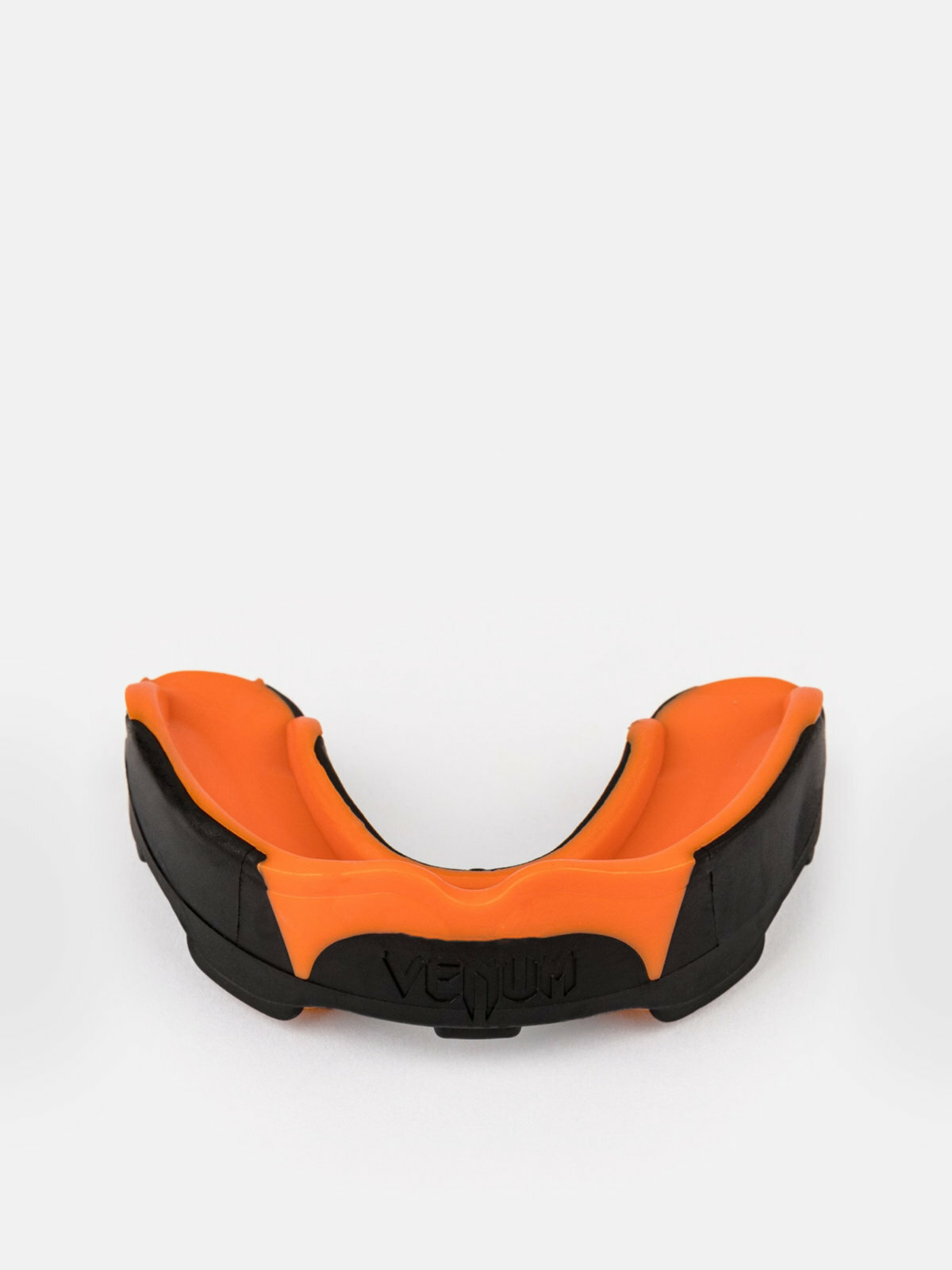 Капа боксерская Venum Predator Black/Neo Orange, чехол в комплекте