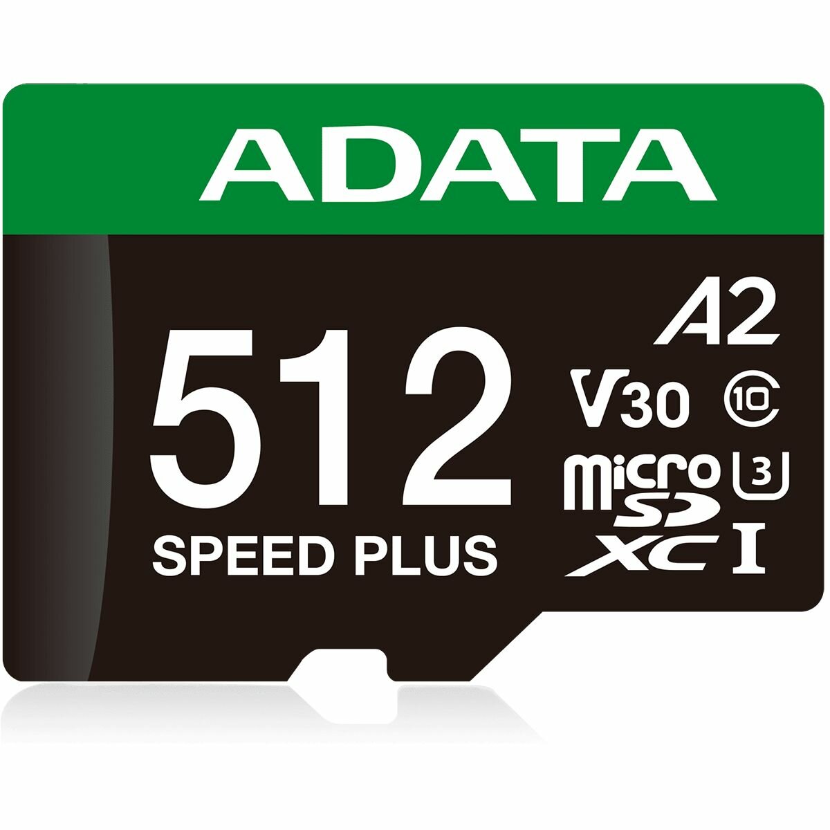 Карта памяти microSDXC 512GB ADATA Speed Plus UHS-I U3/V30/A2, до 180/160 MB/s, Durable