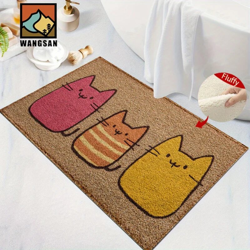 VIKAMA Cute Cat Rug коврик 50x80cm 20x31inch — фото 1