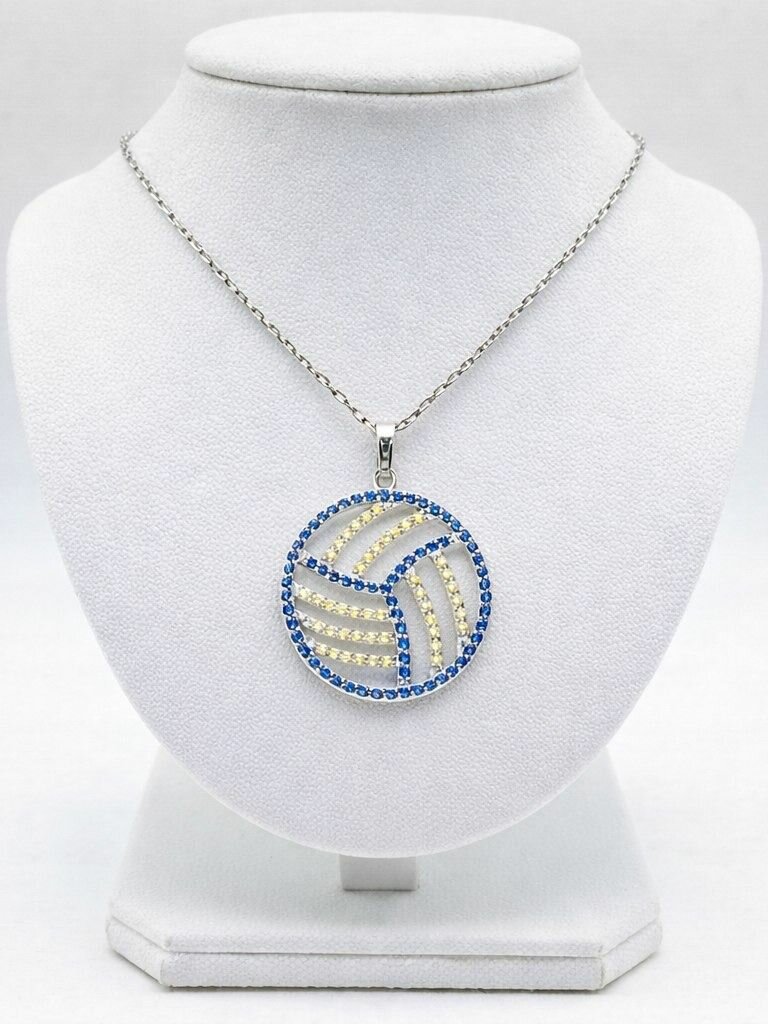 Подвеска MSJewellery, серебро, 925 проба, родирование, фианит, серебристый — фото 1