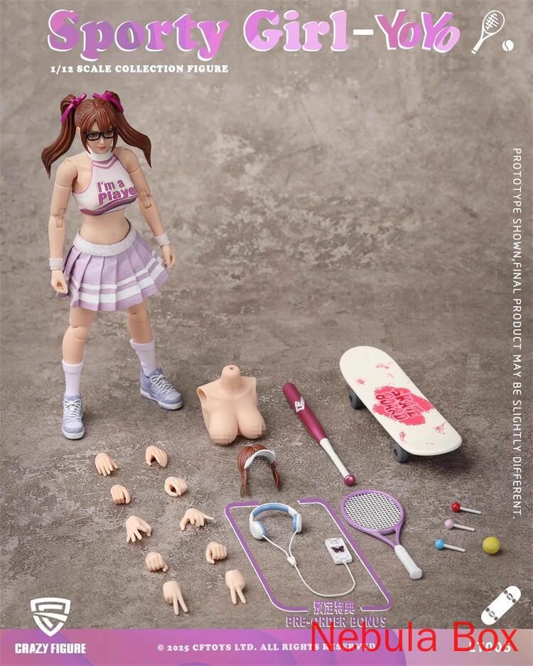 CFToys Коллекционная фигурка Sporty Girl YoYo подвижные фигурки