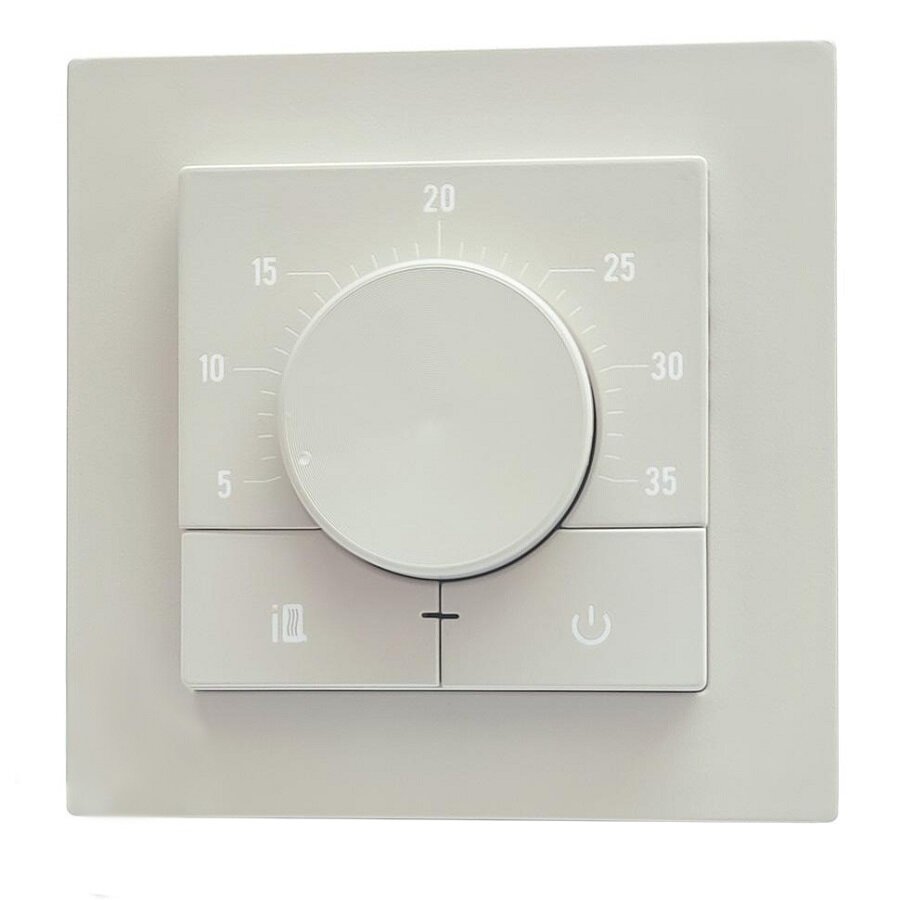 Терморегулятор IQWATT IQ Thermostat Dm песочный, механическое управление