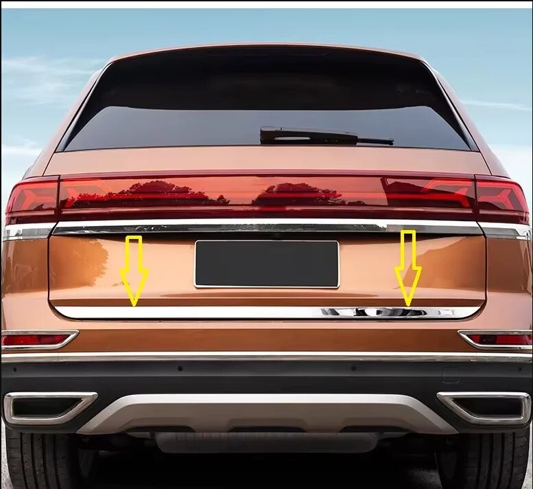 Для VW Teramont Atlas 2021-2022 полоса для крышки багажника из нержавеющей стали облицовка задних ворот автомобильный молдинг аксессуар
