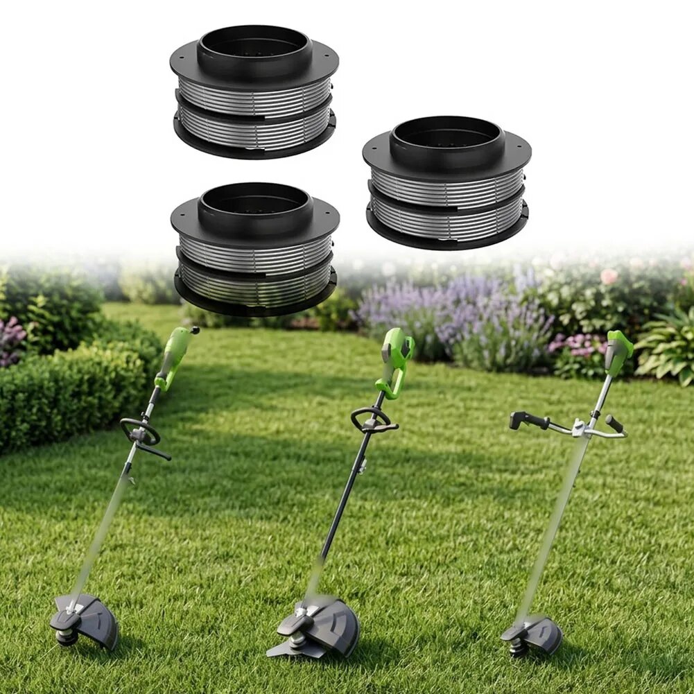 Катушки с леской для триммеров Greenworks GST1246 GD40BC GD40BCB Dazzleex 3 шт.