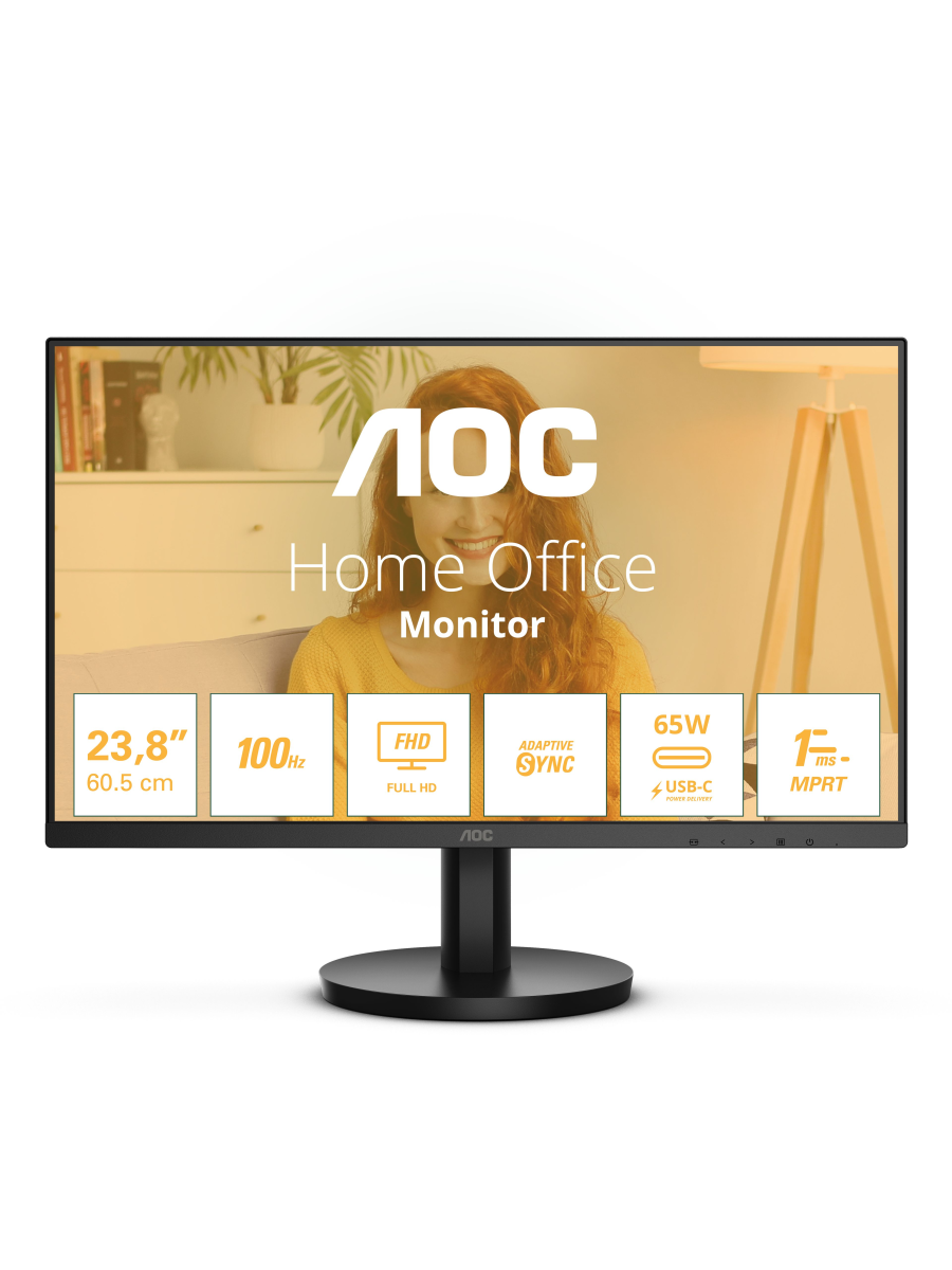 23.8 Монитор AOC 24B3CA2 23.8 IPS 100 Гц 1xHDMI 1xDP