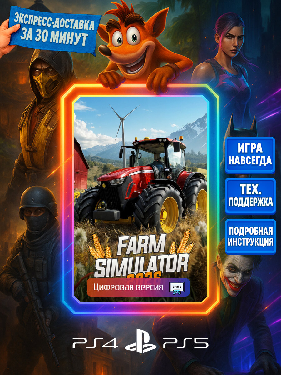 Farm Simulator 2026 PS4/PS5 | Моментальная доставка | Английский язык | Вождение и гонки