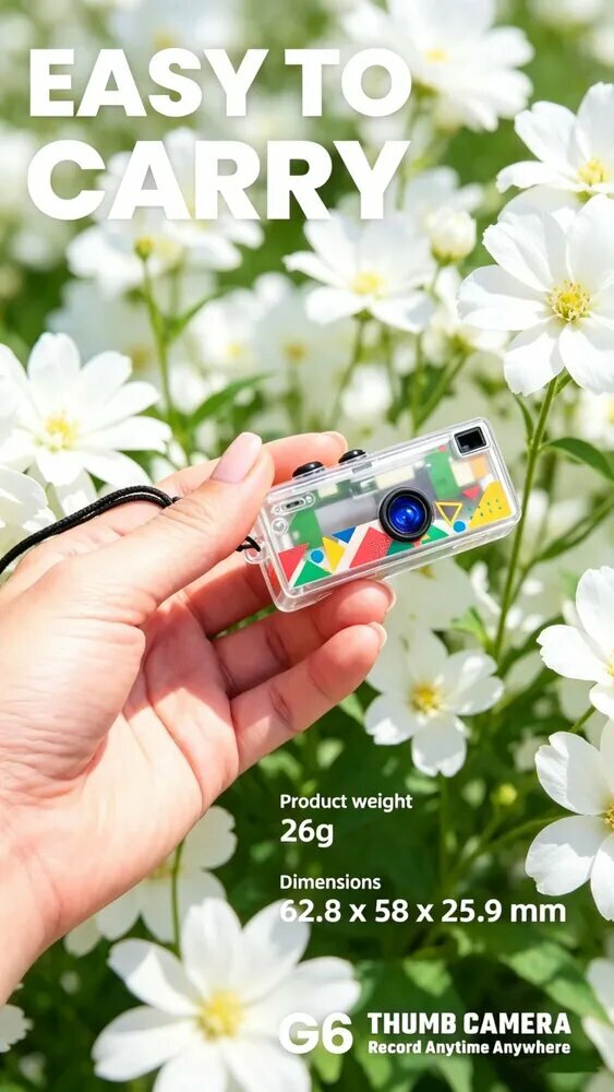 Мини цифровая камера G6 (стиль Kodak) 9 моделей! Подарок: 32ГБ TF + ридер + адаптер, высококачественные фото, прозрачный
