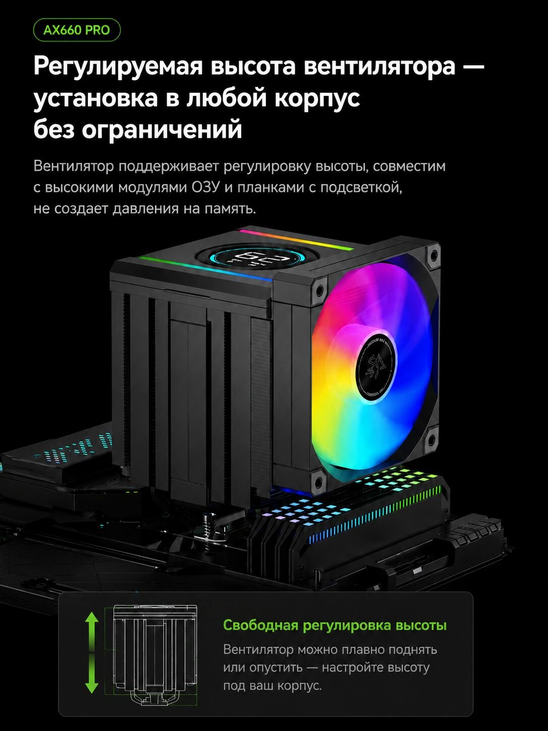 AX 660 Pro - Кулер для процессора — фото 1