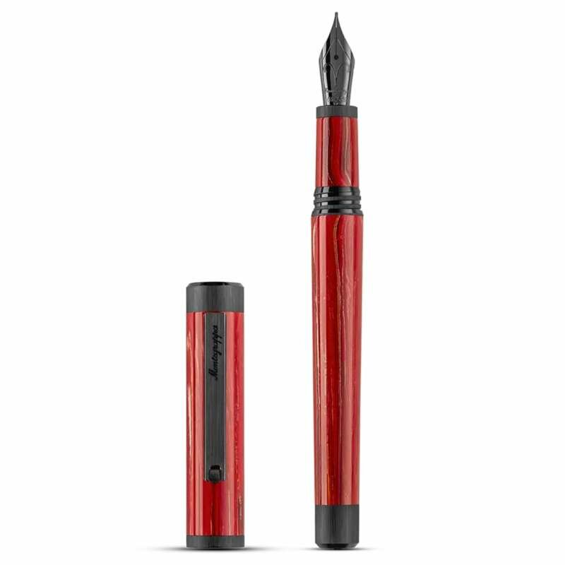 Перьевая ручка Montegrappa Zero Zodiac Limited Edition Aries (Овен) Ultra Black IP Steel F 14K. Артикул ZZ-AR-FP-14F